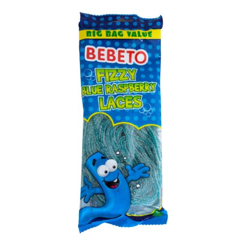 Bebeto Fizzy Blue Raspberry Laces 250g West Pack Lifestyle